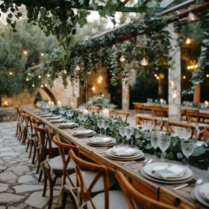 Wedding Decor Eucalyptus Greenery Garland Wedding Centerpiece Fake ...