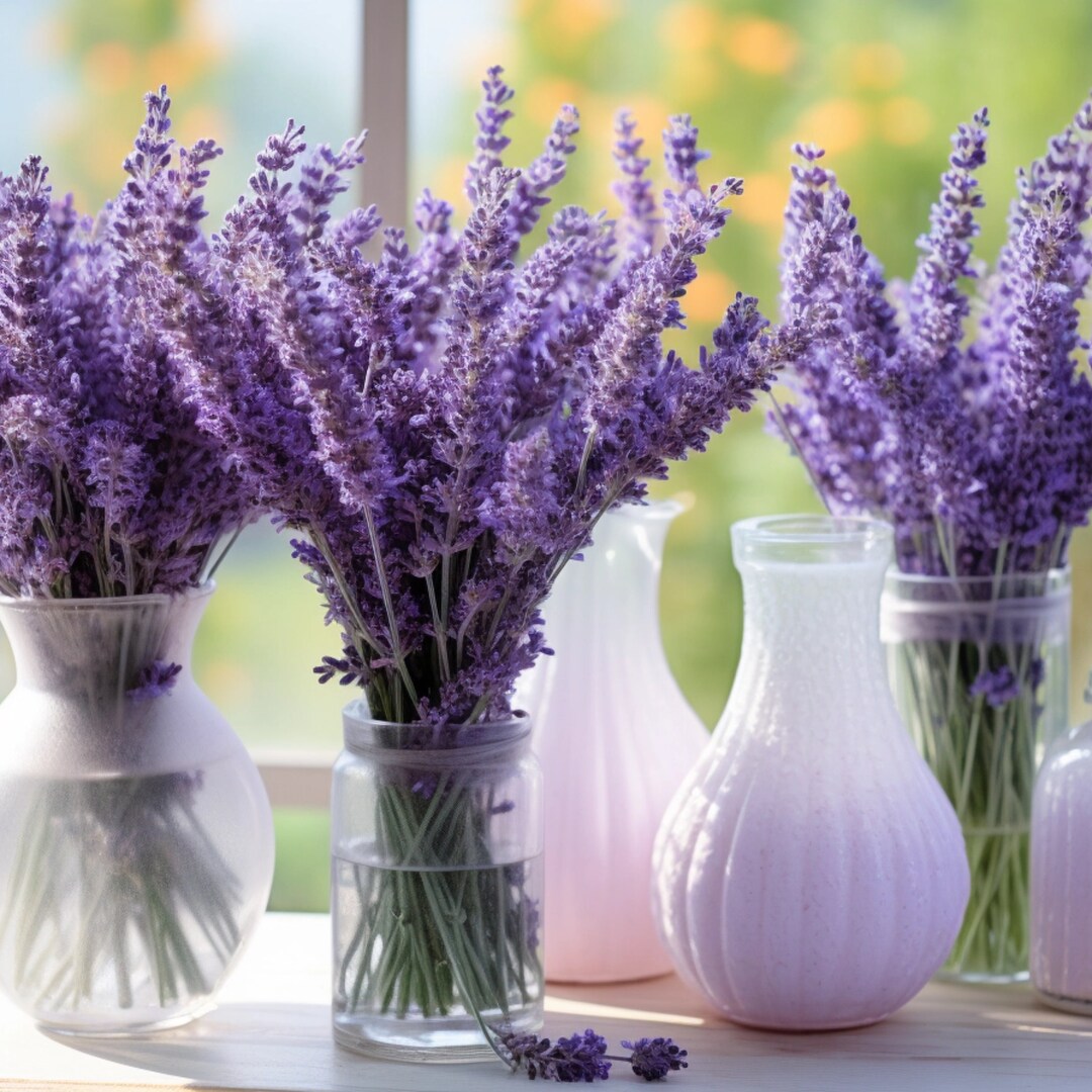 100% Natural Dried Lavender Bundles, 600 Stems 16-17 Inches for Home ...