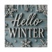 Hello Winter Sign, Custom Canvas Art, Winter Sign Decor, Winter Porch ...