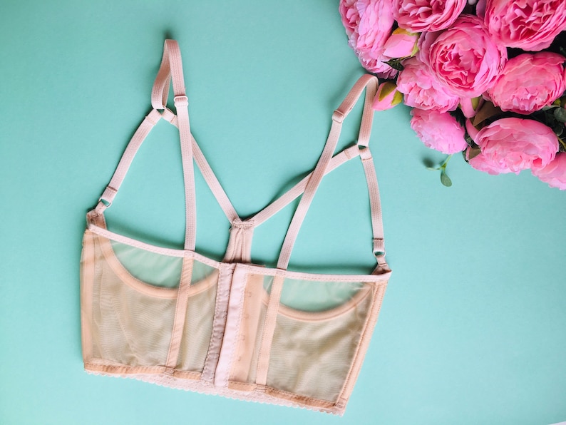 Open Cup Bra Cupless Bralette Ouvert Bra Harness Strappy Etsy