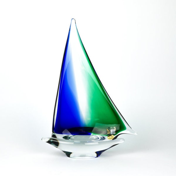 Glass Sailboat Sculpture - Etsy