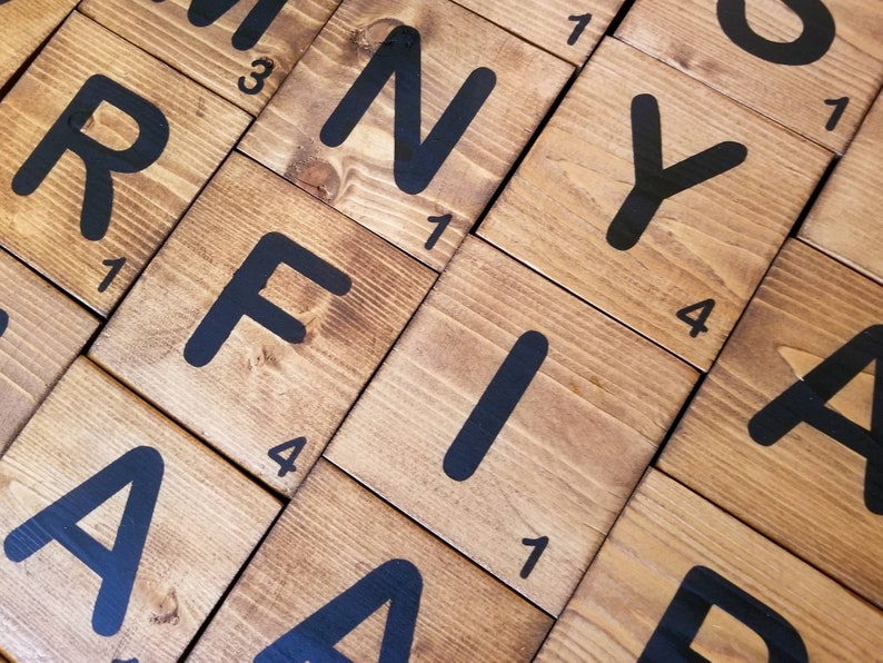 Custom Scrabble Letters Real Wood Scrabble Tiles - Etsy