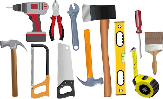 Working Tools Bundle Clip Art Set: Instant Download of SVG - Etsy