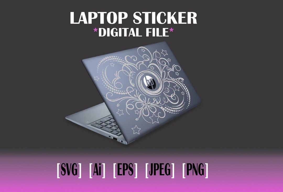 DIGITAL Laptop Sticker Decal .svg .ai .jpeg .eps .png - Etsy