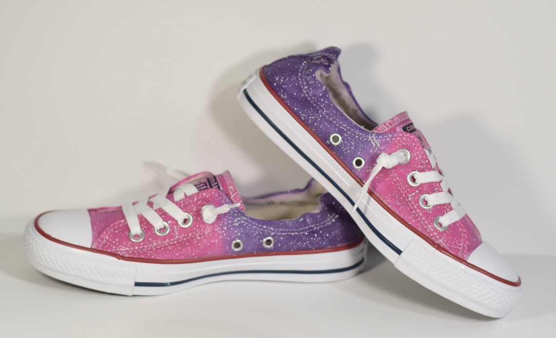 Custom Dyed Pink to Purple Converse Shoreline Shoes - Etsy