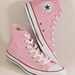 Custom Dyed Light Pink Converse All Star High Tops Shoes - Etsy