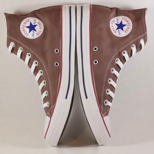 Custom Dyed Dark Chocolate Brown Converse All Star High Tops Shoes - Etsy