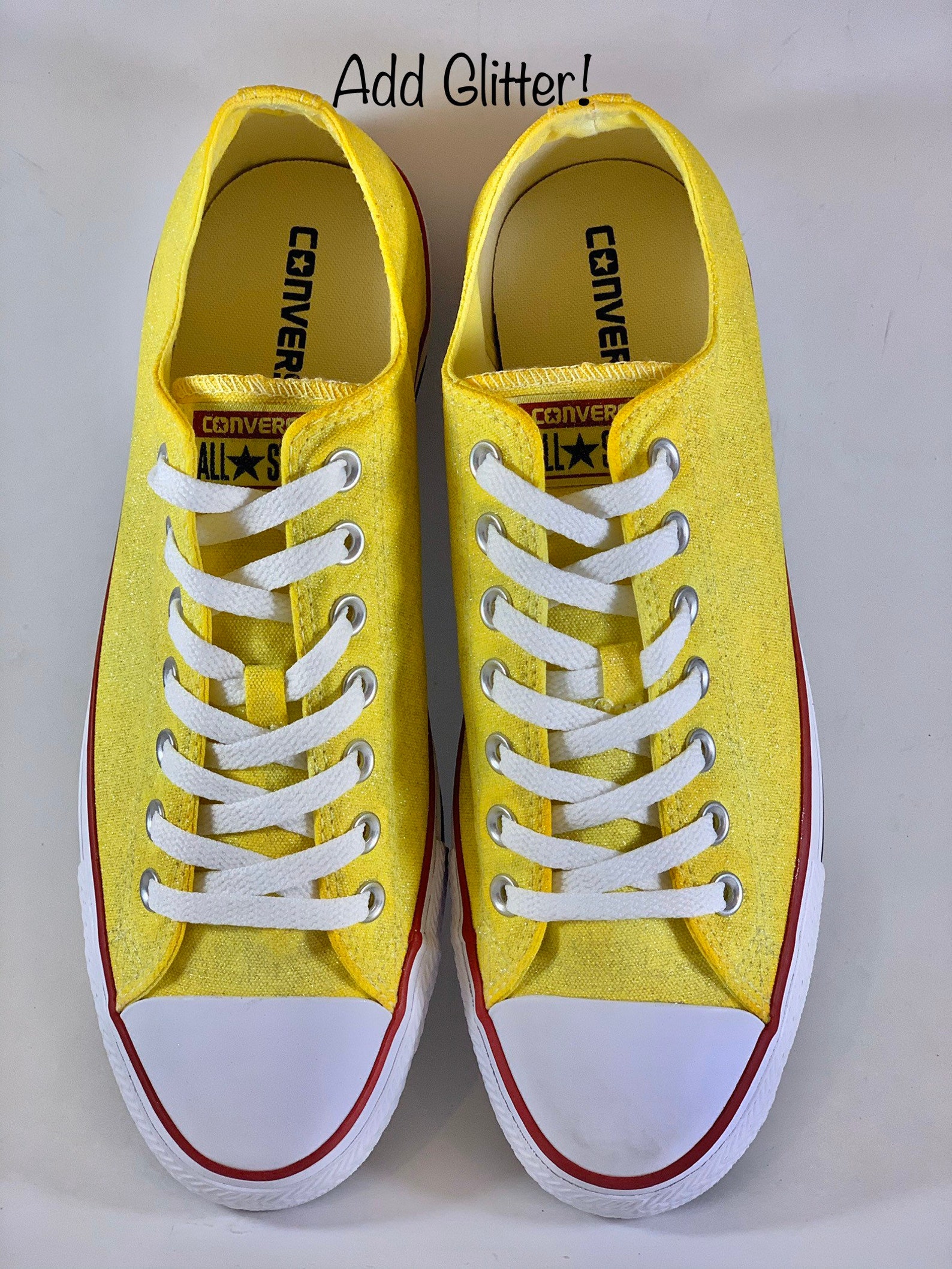 Custom Dyed Sunshine Yellow Converse All Star Low Top Shoes - Etsy