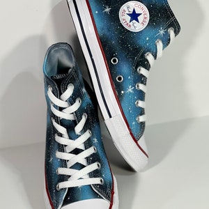 Custom Galaxy Dyed Converse All Star High Tops Shoes - Etsy