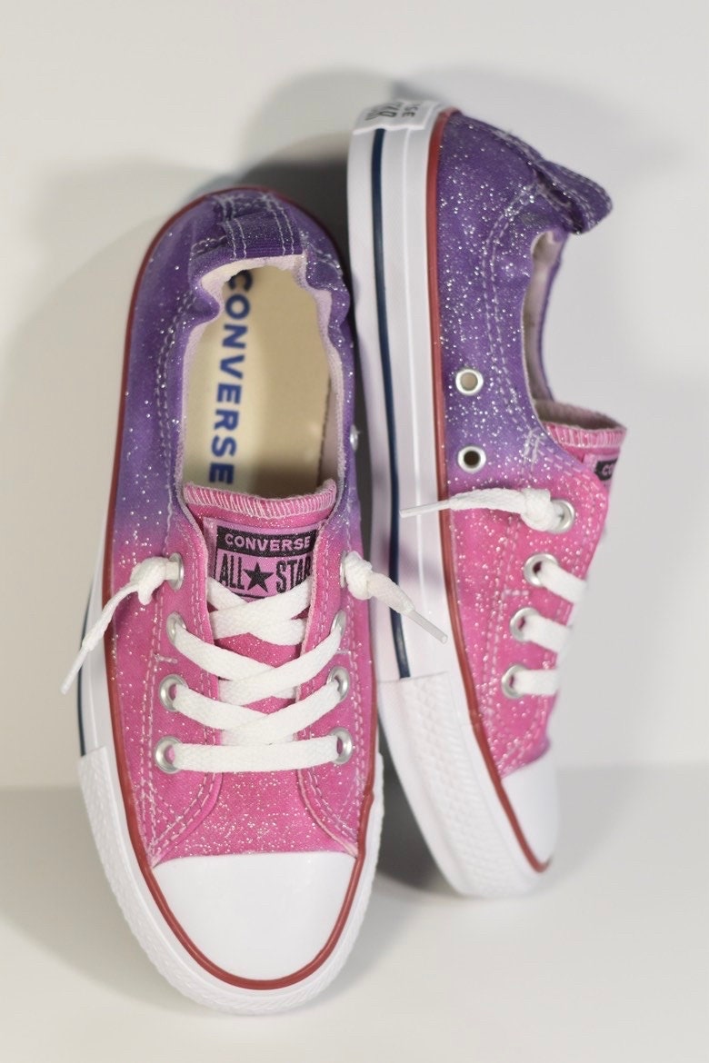 Custom Dyed Pink to Purple Converse Shoreline Shoes - Etsy