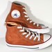 Custom Dyed Burnt Orange Converse All Star High Top Shoes - Etsy