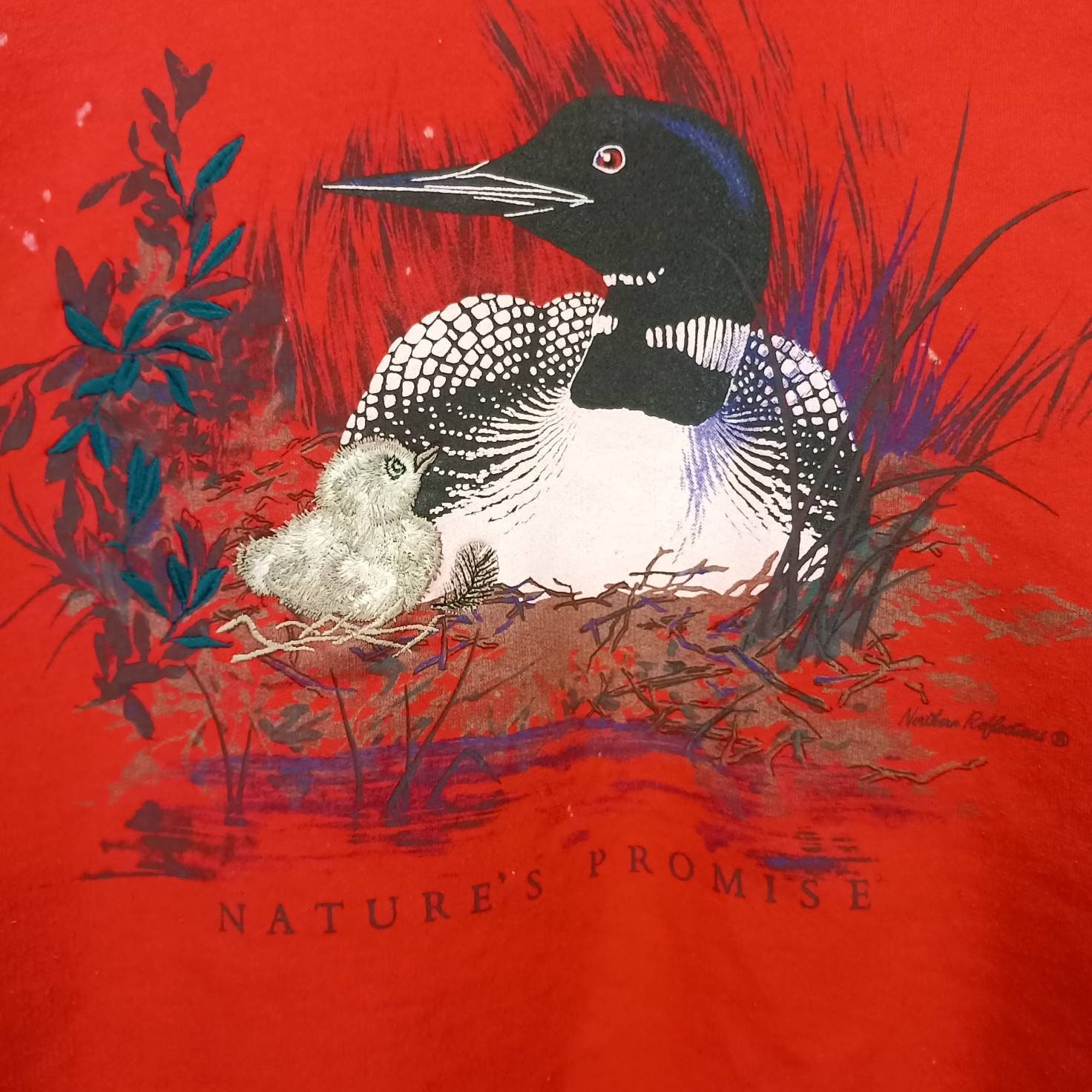 90s Common Loon Color Distress Sweatshirt, Vintage Crewneck Northern ...
