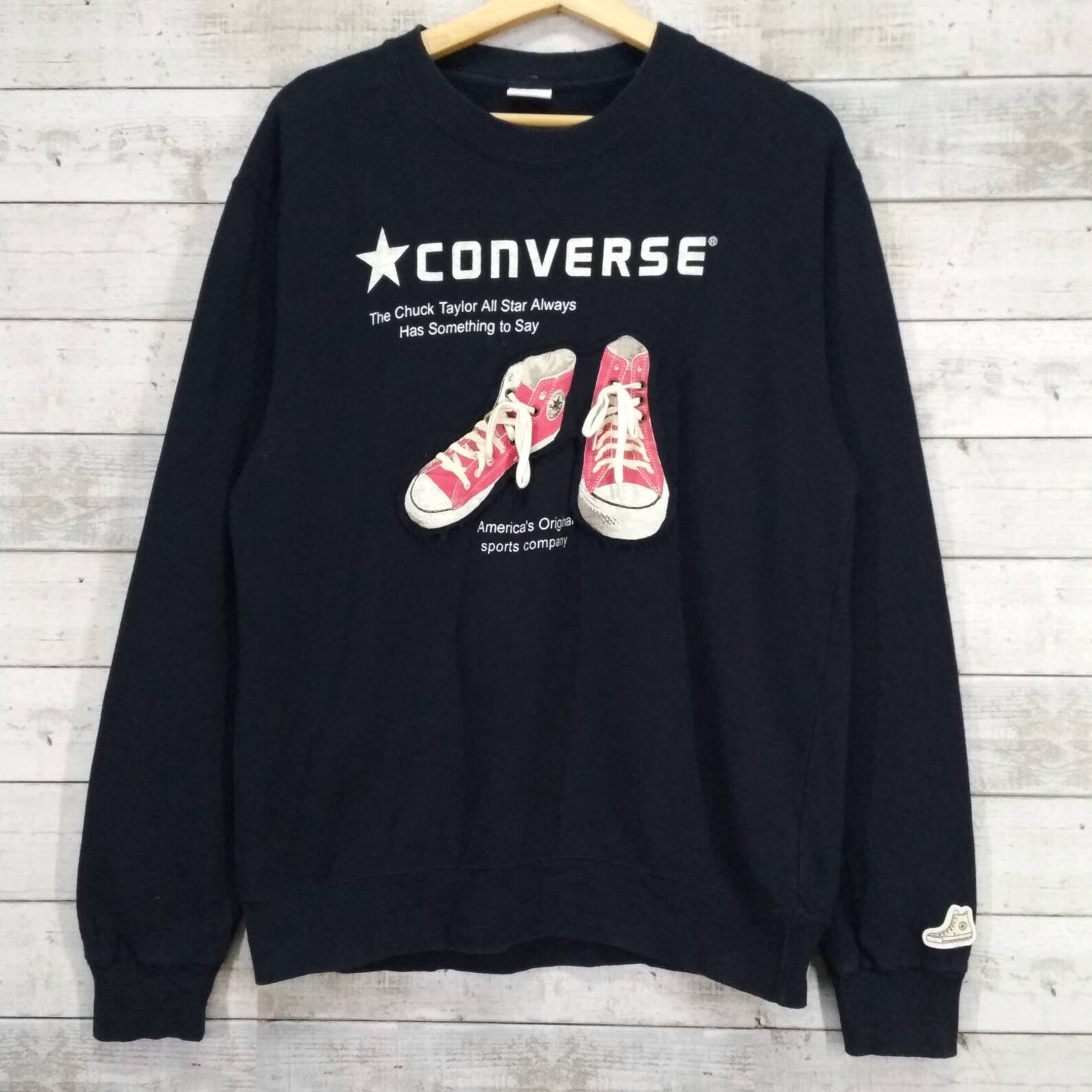 Converse All Star Vintage Pullover Sweatshirt Converse Streetwear ...