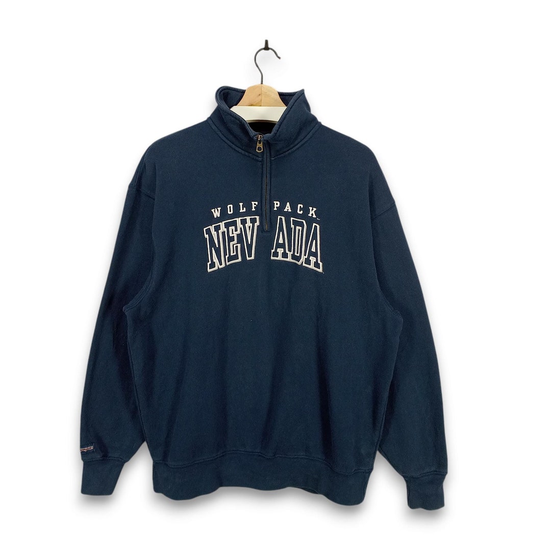 WOLF PACK NEVADA Sweatshirt, Vintage Jansport Crewneck Sweater, Navy ...