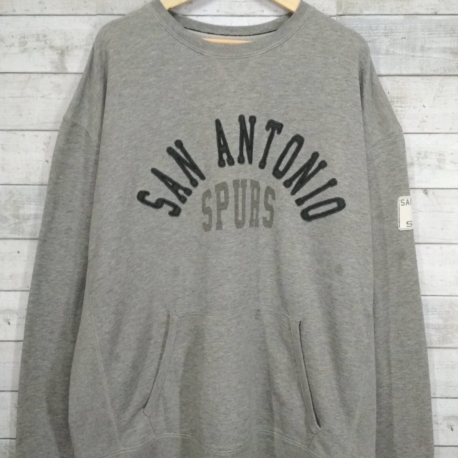 Sweat-shirt ras du cou San Antonio SPURS, pull champion NBA vintage ...