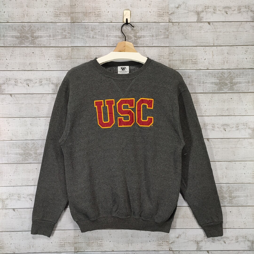 UNIVERSITY of SOUTHERN California Sweatshirt, Vintage USC Trojan ...