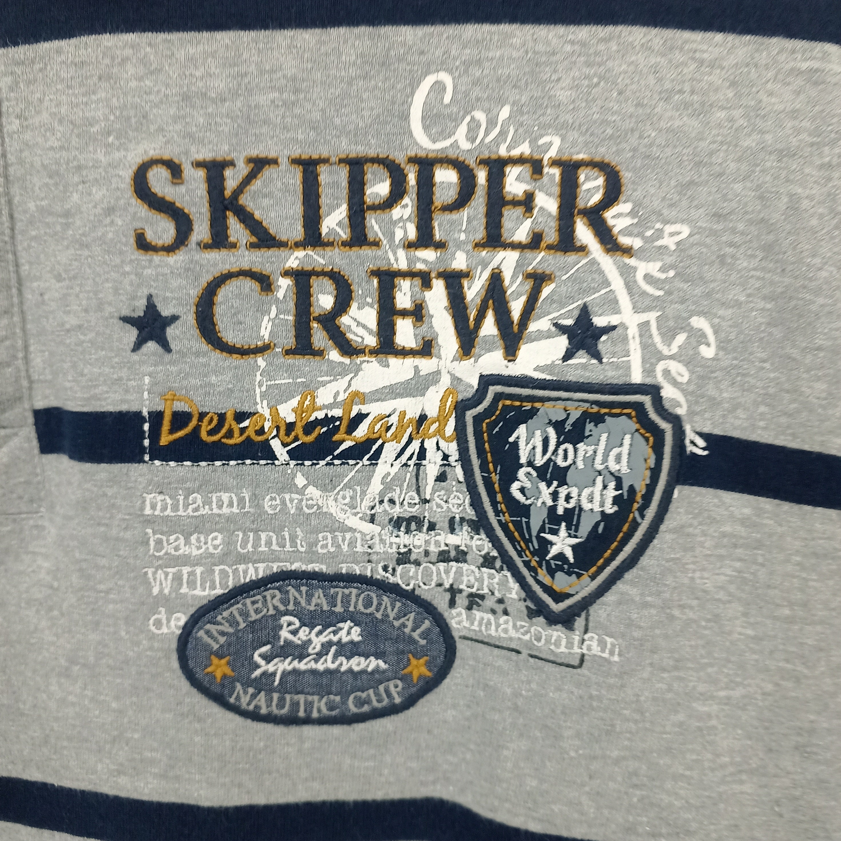 SKIPPER CREW Polo Shirt, Vintage Armand Thiery Long Sleeves Jumper ...