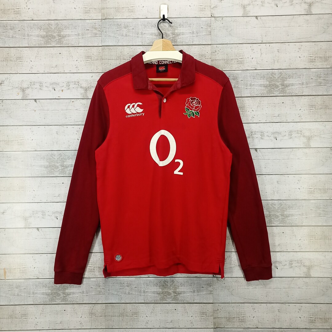 CENTERBURY O2 Polo Rugby Shirt, Vintage England Team Top Tee Jumper ...