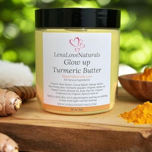 Turmeric Body Butter Whipped Shea Butter Cocoa Butter Mango Butter All ...