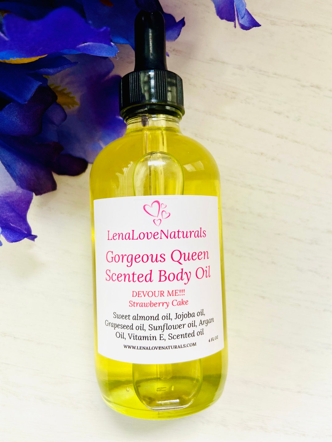 Sweet Strawberry Cake Body Oil - Etsy