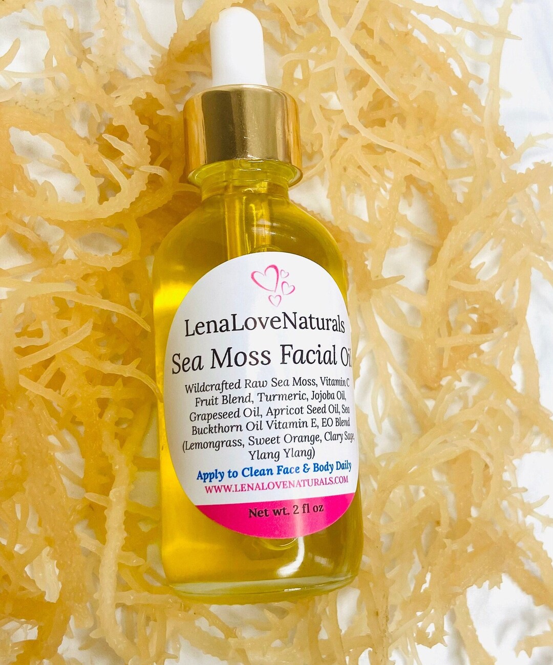 Sea Moss Face Oil With Wildcrafted Sea Moss | Handcrafted Skin Care | Sea Moss Body Oil | Facial ...