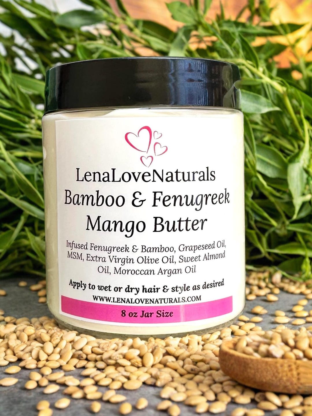 Whipped Mango Hair Butter: Infused Fenugreek & Bamboo | Leave in ...