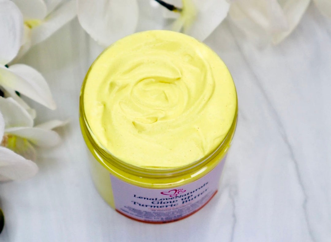 Turmeric Body Butter With Shea, Cocoa, Mango, Natural Whipped Body ...