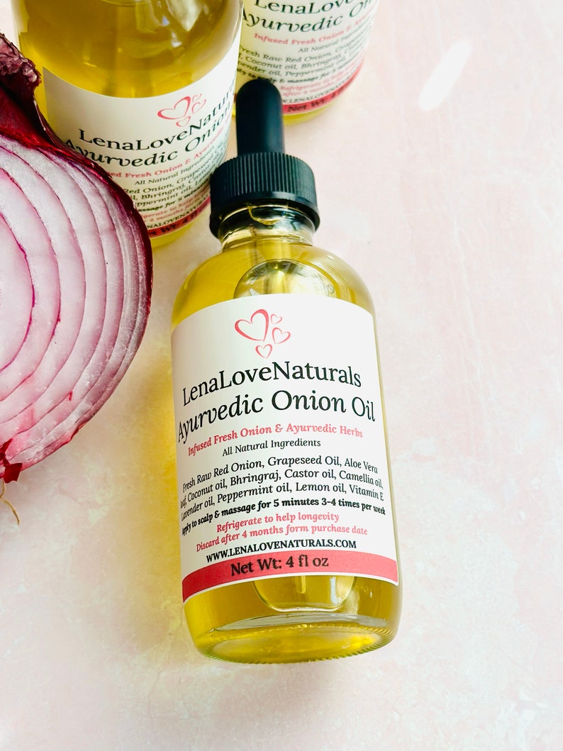 Organic Ayurvedic Onion Hair Growth Oil With Aloe Vera and Bhringraj ...