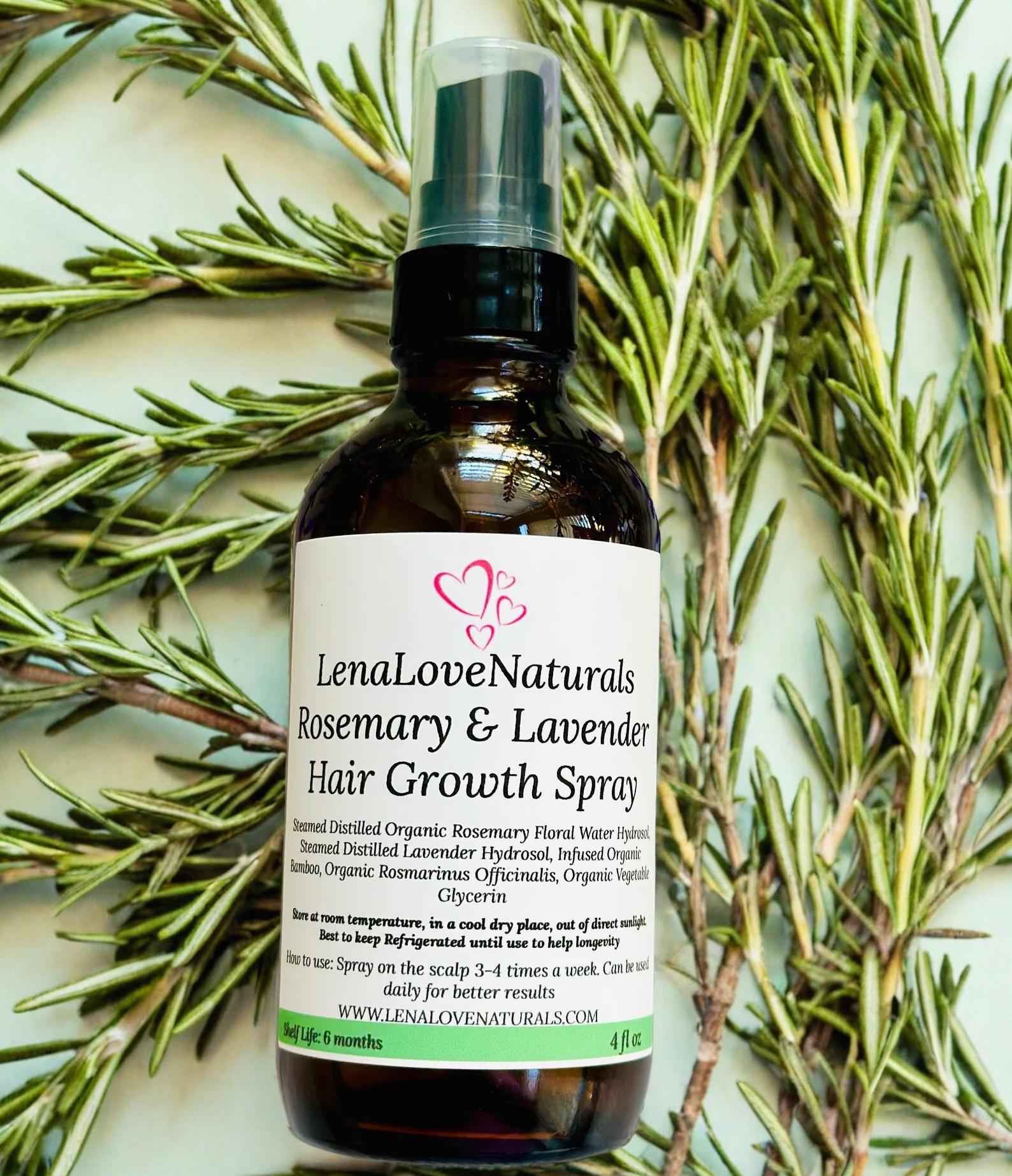 Rosemary Water Hair Growth Spray, Hair Thickness, Promotes Hair Growth ...