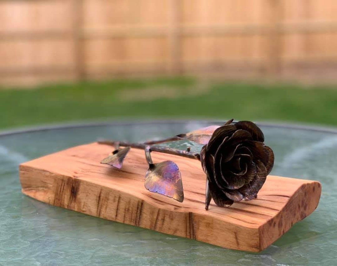 Metal Art Rose Hand Made From Stainless Steel. Forever Flowers ...