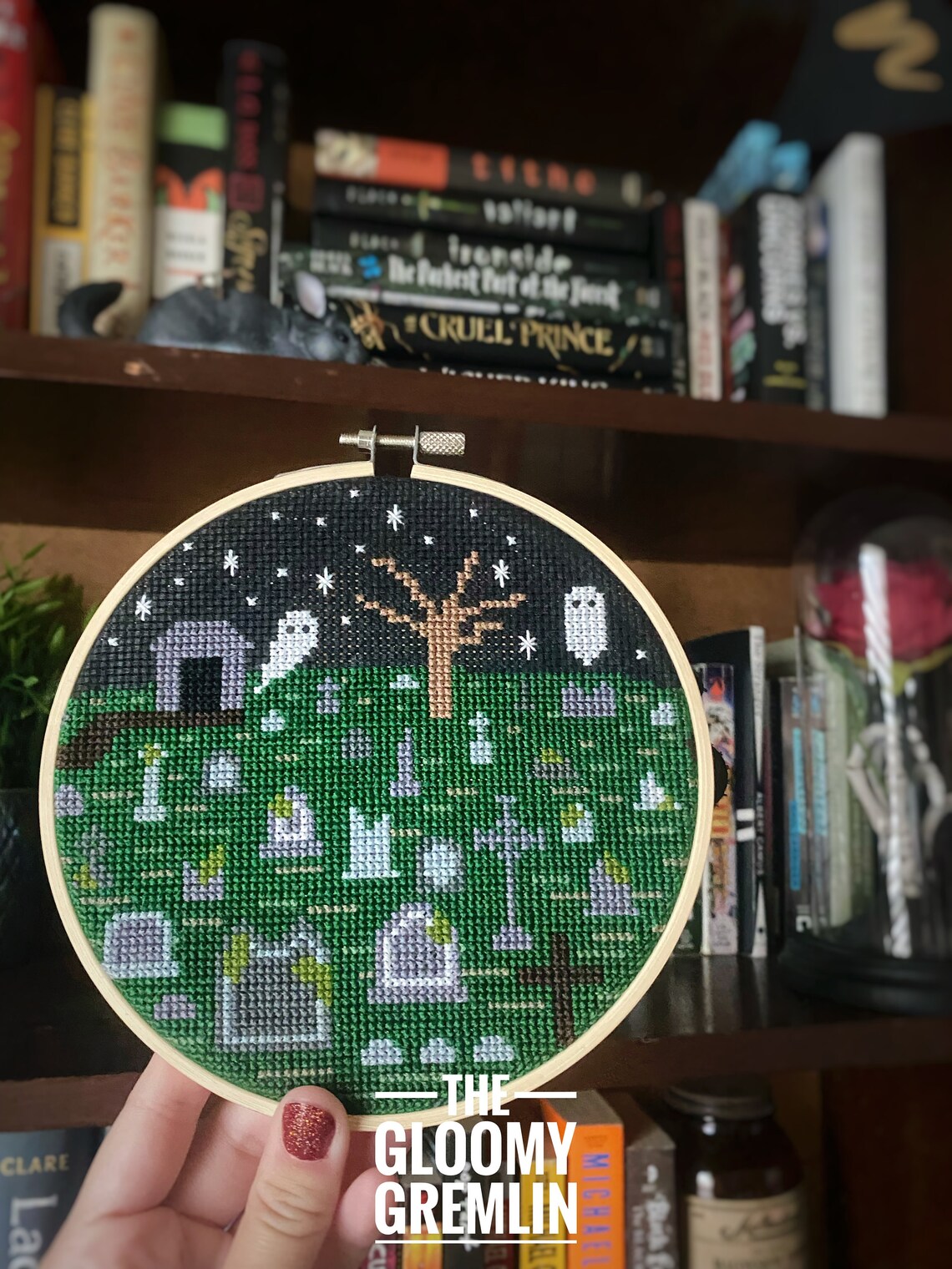 Graveyard Cross Stitch Pattern Cemetery Goth Gothic - Etsy