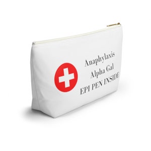 Alpha Gal EPI Pen Accessory Pouch W T-bottom, Alpha Gal Allergy ...