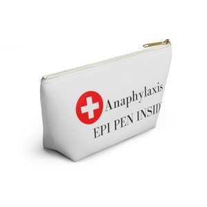 Anaphylaxis EPI Pen Accessory Pouch W T-bottom, Emergency Allergy ...