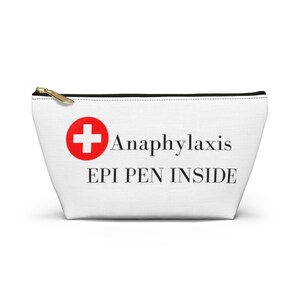 Anaphylaxis EPI Pen Accessory Pouch W T-bottom, Emergency Allergy ...