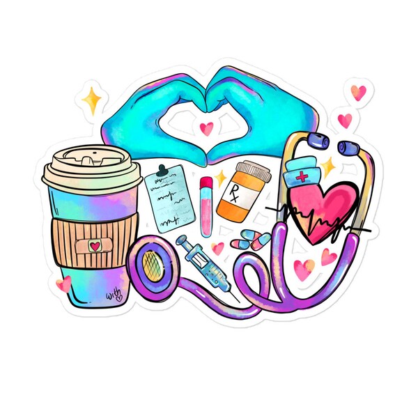 Nursing Stickers - Etsy