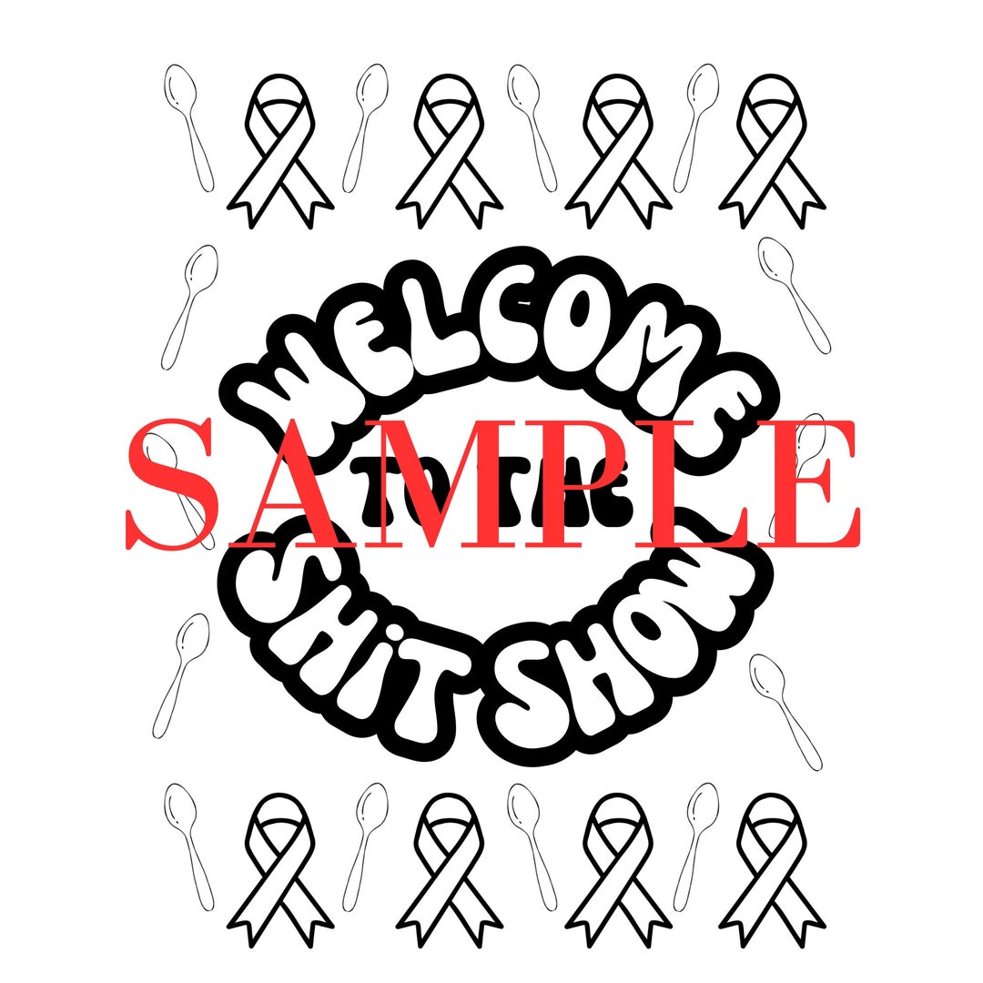 Spoonie Coloring Page, Shit Show Coloring Page, Funny Spoonie Coloring ...