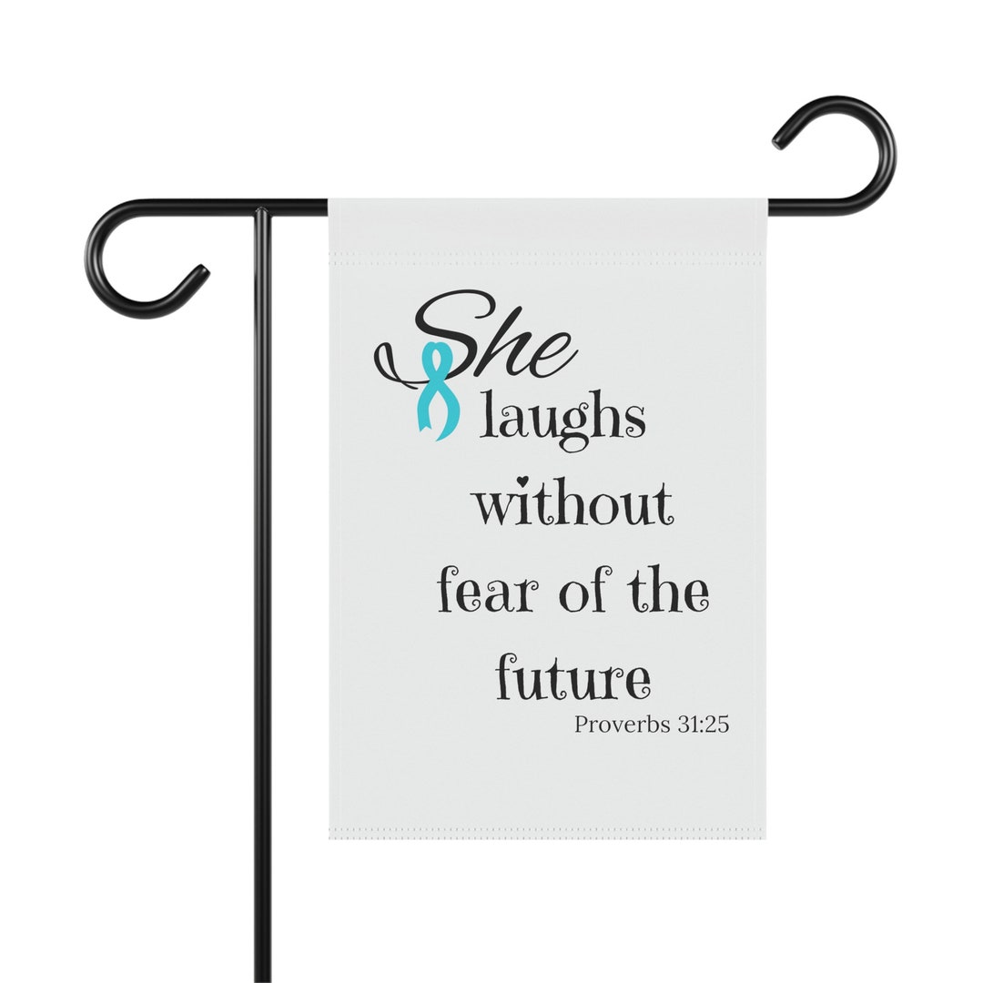 Proverbs 31:25 Garden Banner, Spoonie Gift, POTS Awareness - Etsy
