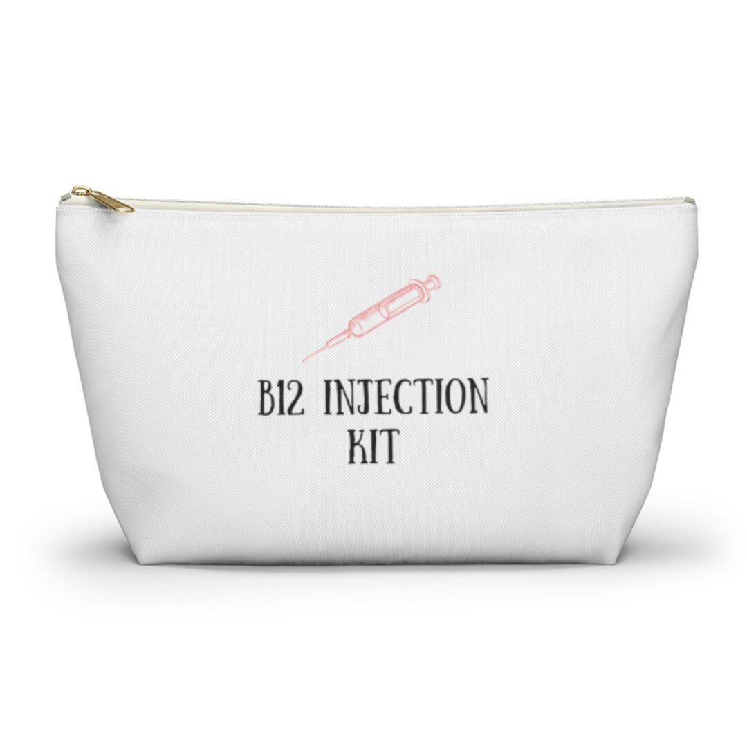 B12 Injection Kit Organizer Accessory Pouch W T-bottom, B12 Bag, Purse ...
