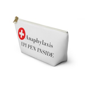 Anaphylaxis EPI Pen Accessory Pouch W T-bottom, Emergency Allergy ...