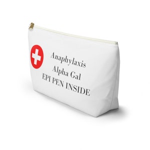 Alpha Gal EPI Pen Accessory Pouch W T-bottom, Alpha Gal Allergy ...