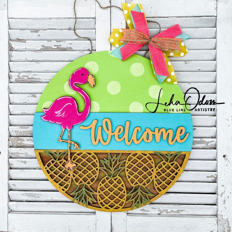 Pineapple Door Hanger - Etsy