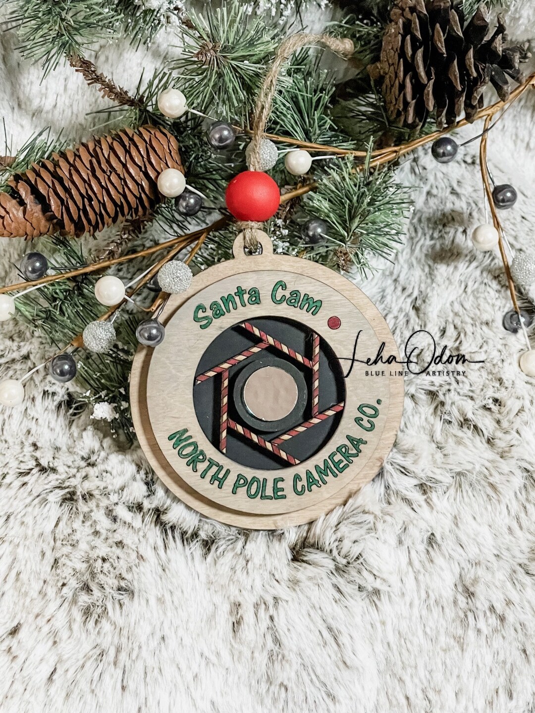 Santa Cam Christmas Ornament | Elf Christmas Ornament | Elf Gift ...