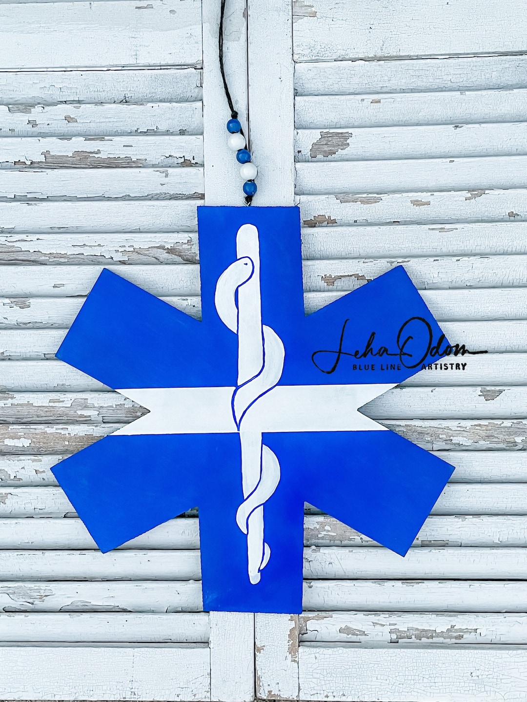 Star of Life Door Hanger EMS Door Hanger EMT EMS Star of Life Medic ...