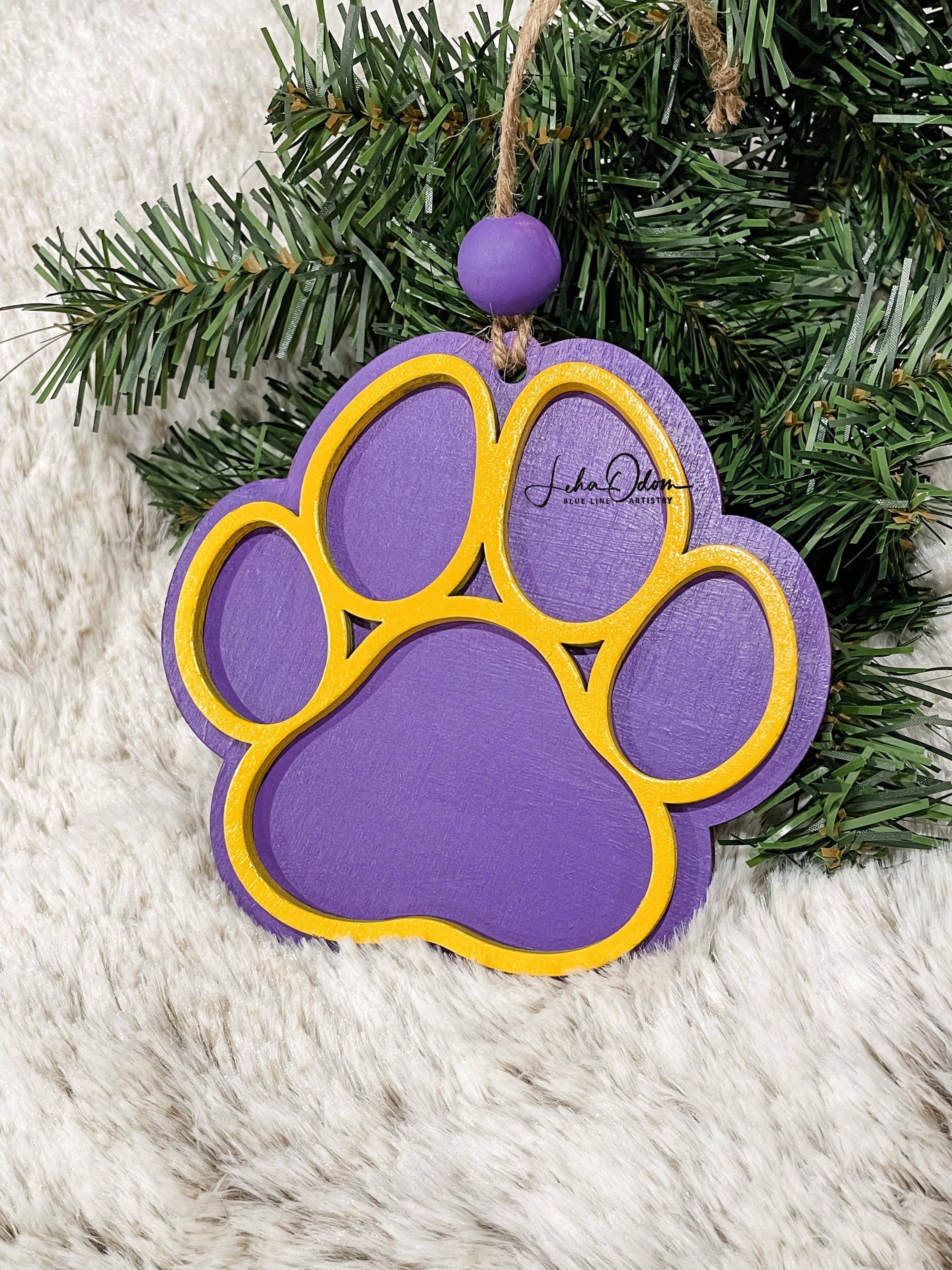 Paw Print Ornaments | Dog Paw | Cat Paw| Bulldog Paw | Tiger Paw ...