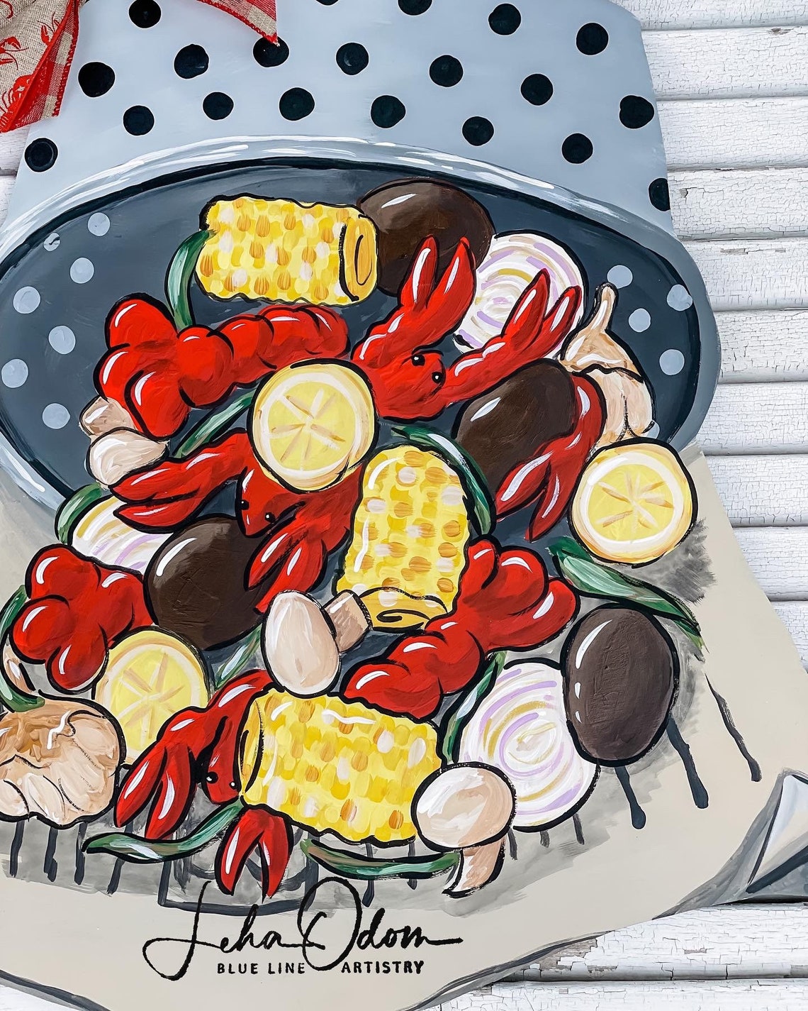 Crawfish Pot Turnout Door Hanger Crawfish Boil Door Hanger - Etsy