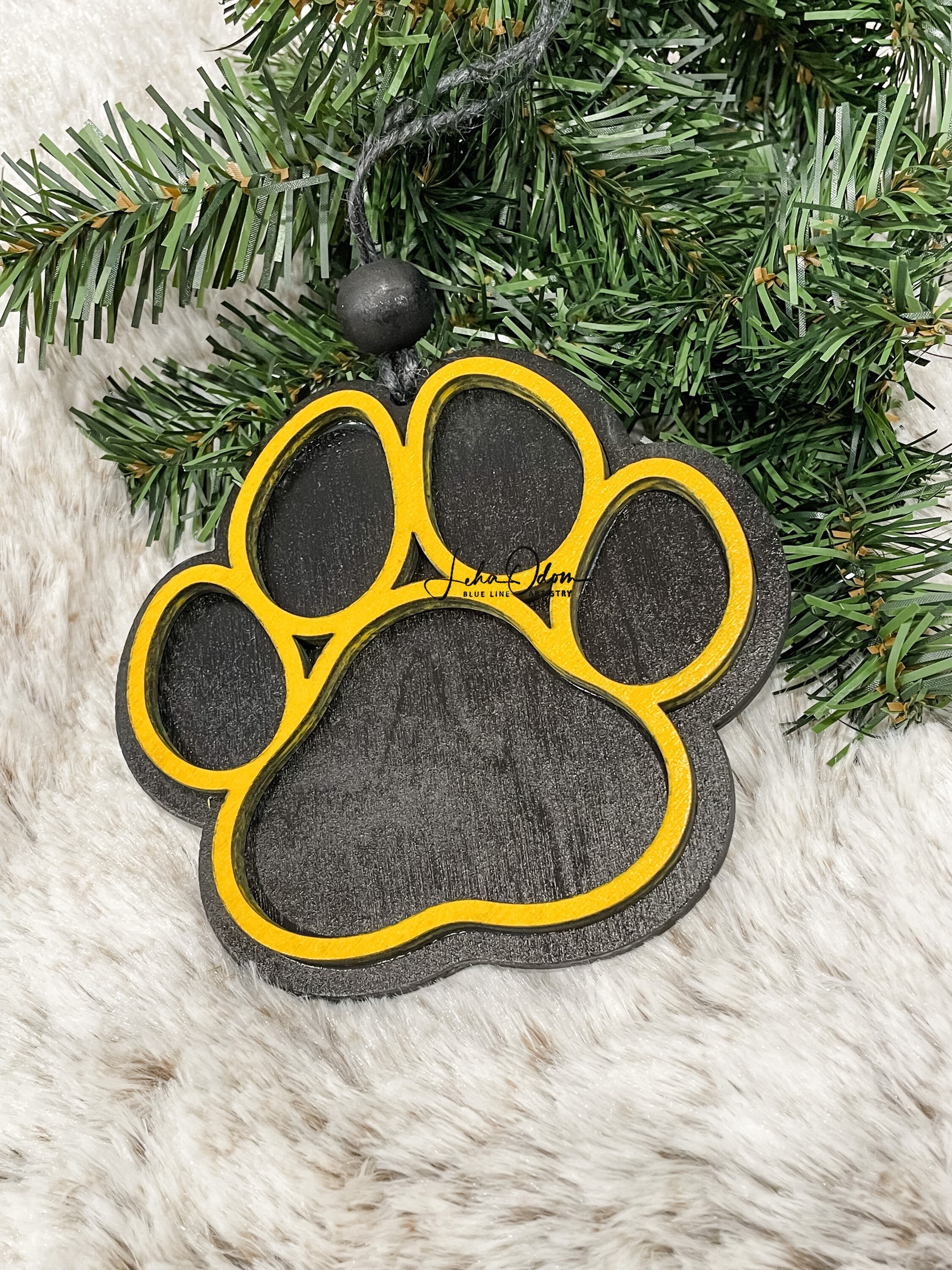 Paw Print Ornaments Dog Paw Cat Paw Bulldog Paw Tiger - Etsy