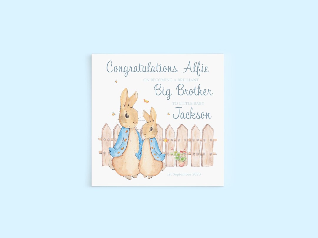 New Big Brother Card, New Brother Card, Personalised Big Brother Card ...