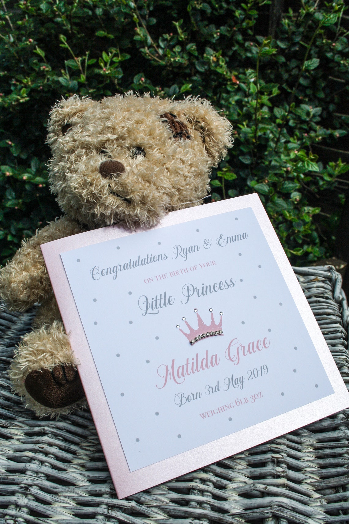 Personalised New Baby Card Birth Congratulations Card New | Etsy UK