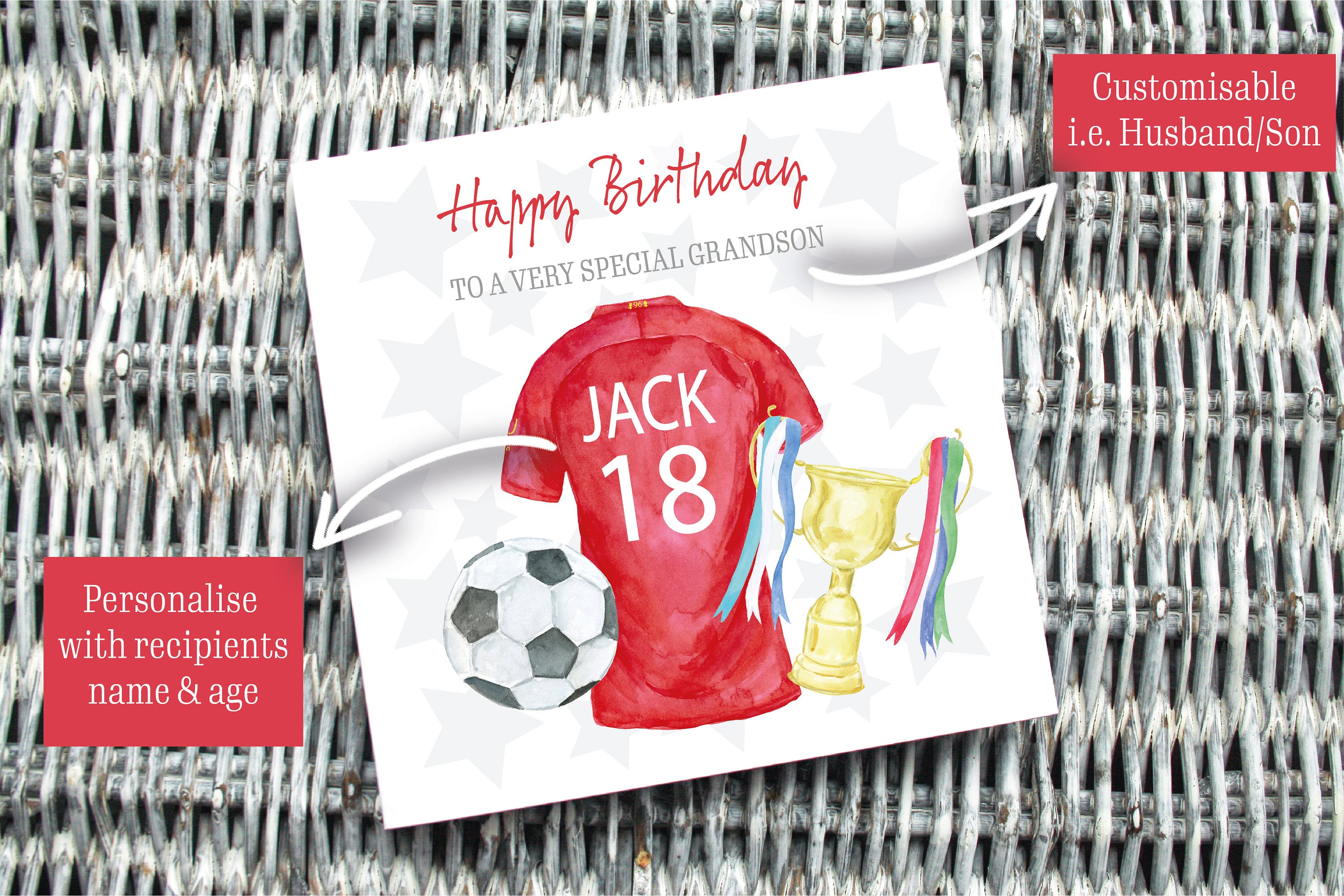 Liverpool Birthday Football Card Personalised Football Card | Etsy UK