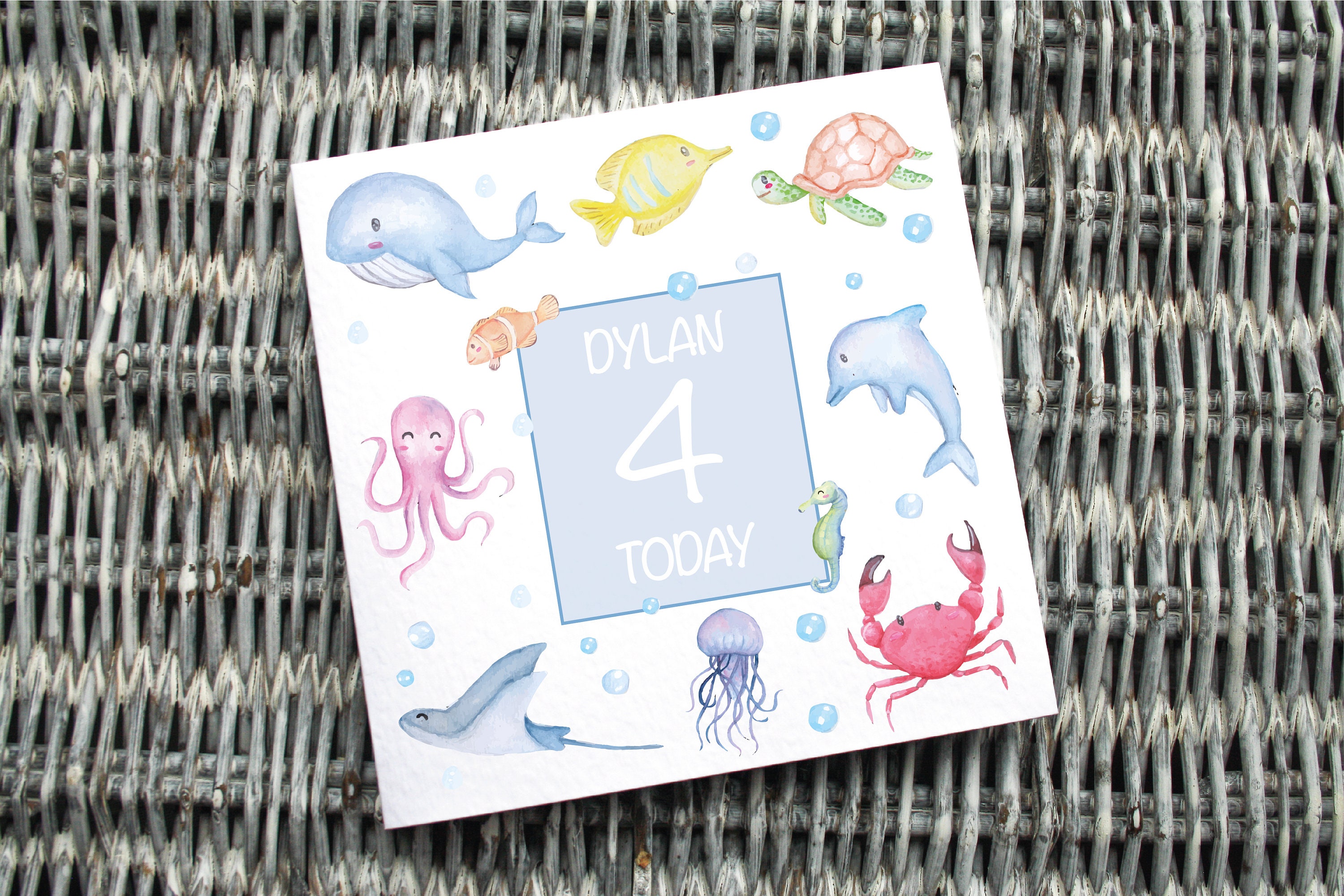 ANY AGE Sea Birthday Card Beach Birthday Card Sea Birthday | Etsy